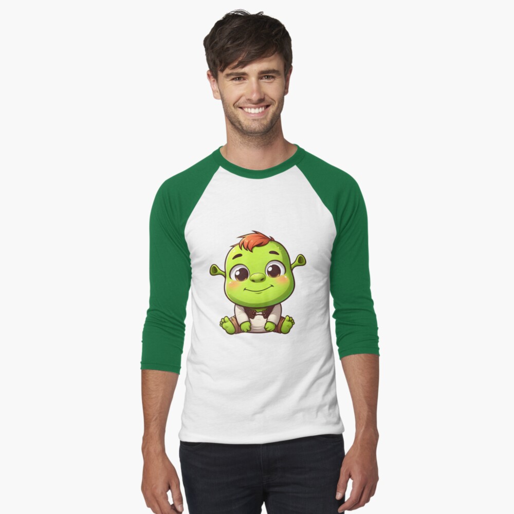 "Cute Baby Shrek" Sticker for Sale by Delamoon | Redbubble