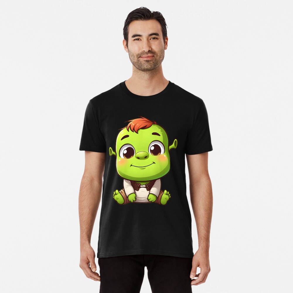 "Cute Baby Shrek" Sticker for Sale by Delamoon | Redbubble