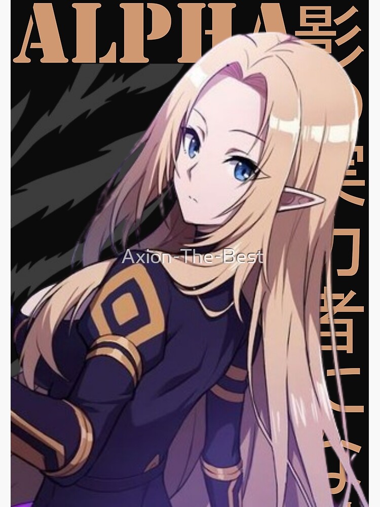 "Alpha - Kage no Jitsuryokusha ni Naritakute" Poster for Sale by Axion ...