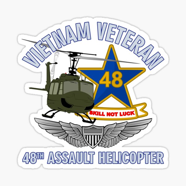 "48th Assault Helicopter Co. - Vietnam" Sticker for Sale by ...
