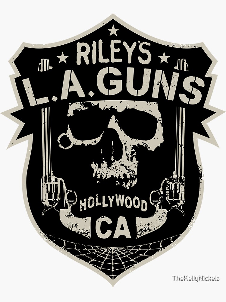 "Riley's L.A.GUNS Official Logo Sticker" Sticker for Sale by ...