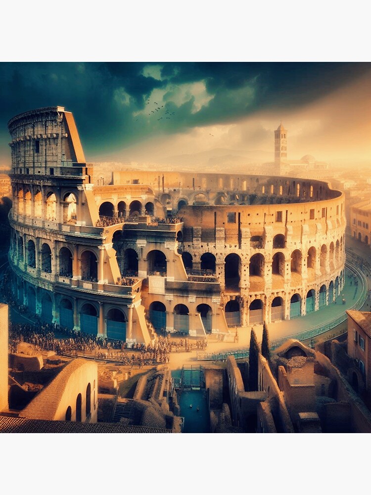 "Colosseum in ancient rome" Sticker for Sale by Yourdreamworld | Redbubble