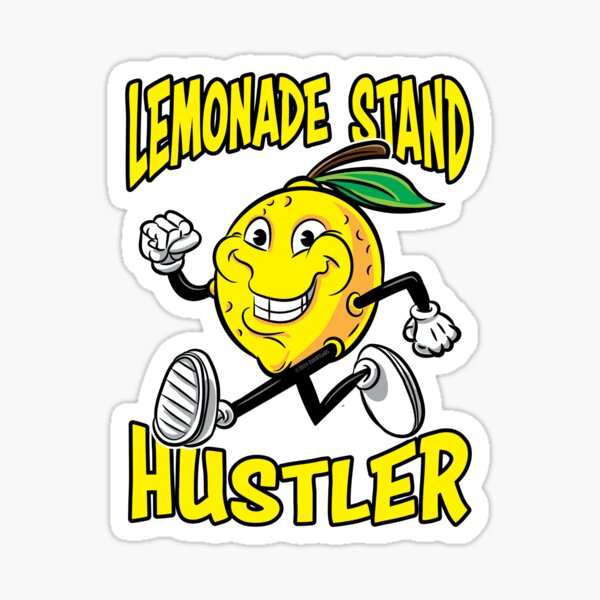 "Lemon Running Lemonade Stand Hustler" Sticker for Sale by eShirtLabs ...