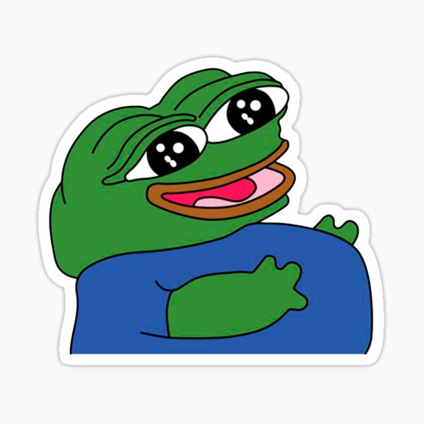 "Emote PEPO TUMMY" Sticker for Sale by kapkoo | Redbubble