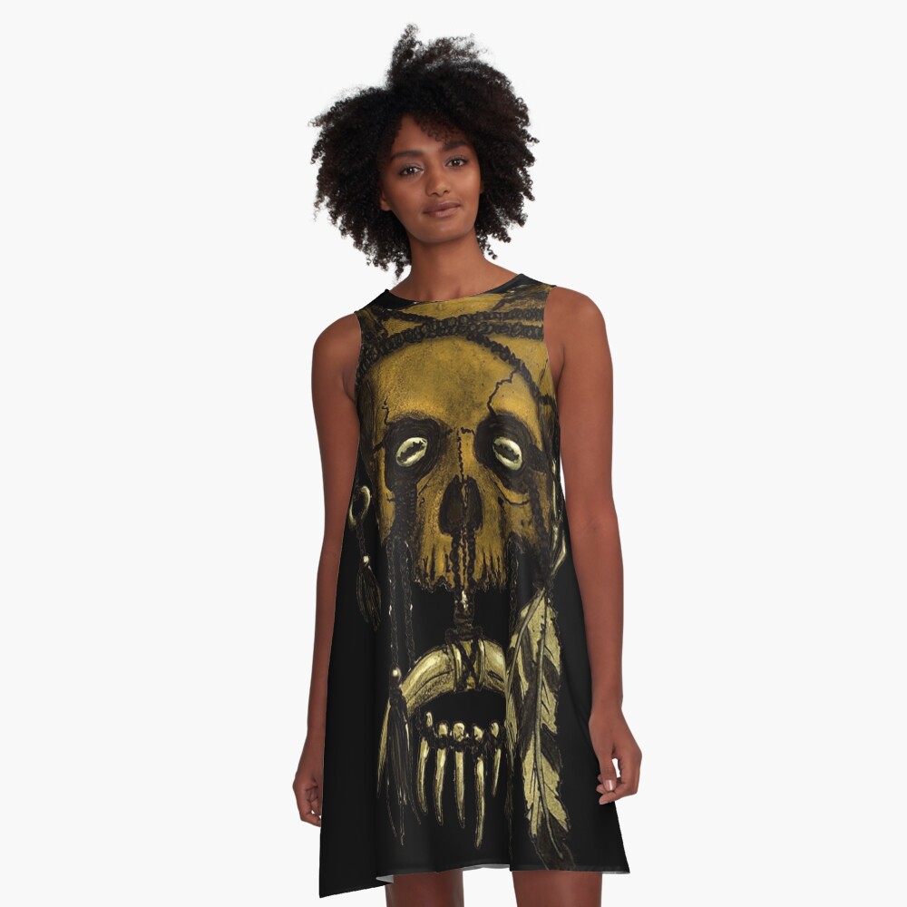 "Dayak tribal trophy headhunter skull with rat skulls and feathers ...