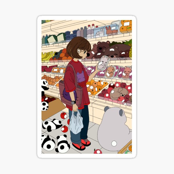 "Controversial shopping" Sticker for Sale by aishiterumo | Redbubble
