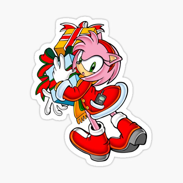 "Amy Rose the Hedgehog" Sticker for Sale by Skel-Draws | Redbubble