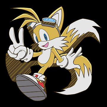 "Tails Sonic the Hedgehog" Sticker for Sale by Skel-Draws | Redbubble