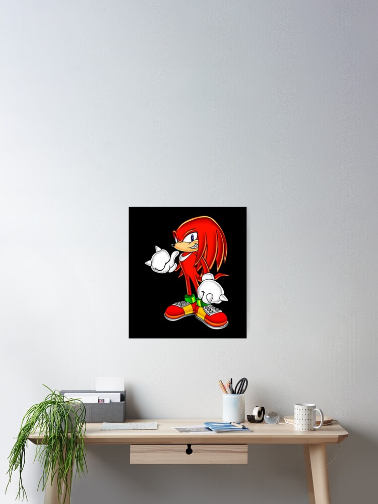 "Knuckles Sonic the Hedgehog " Poster for Sale by Skel-Draws | Redbubble