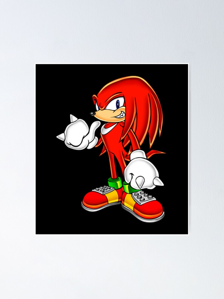 "Knuckles Sonic the Hedgehog " Poster for Sale by Skel-Draws | Redbubble