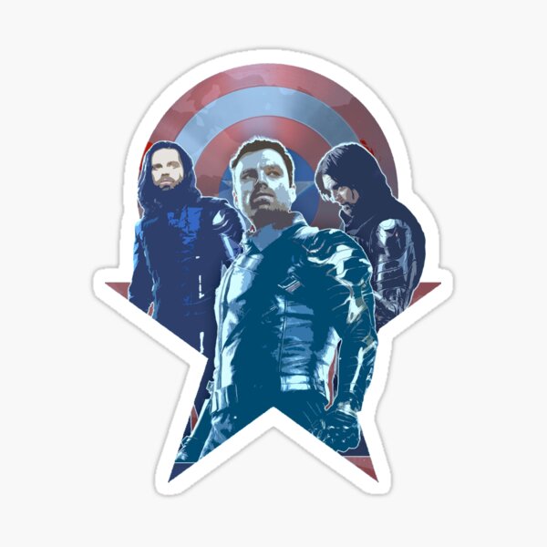 "Winter Soldier Collage" Sticker by JosephITDev | Redbubble
