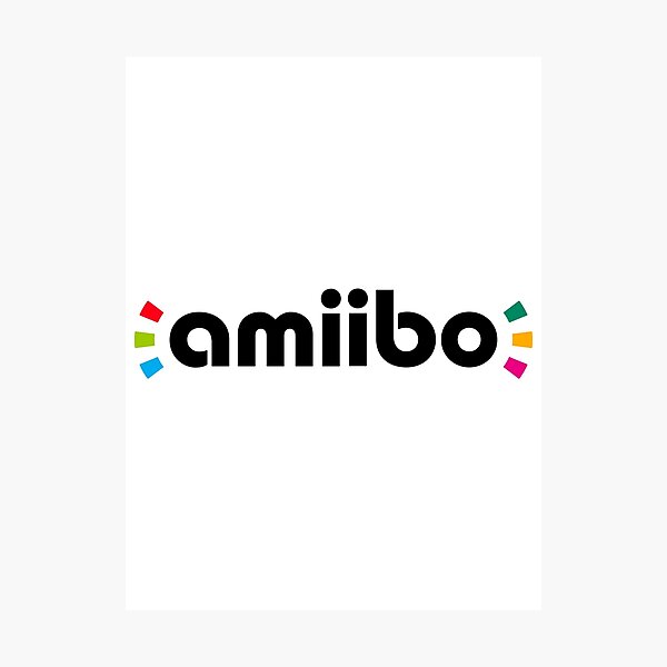 "Amiibo Logo" Photographic Print by TomsTops | Redbubble
