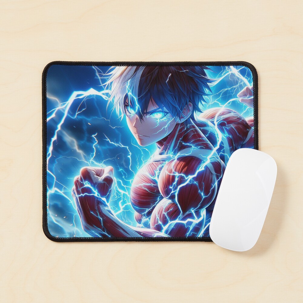 "Lightning Power Up Anime Design" Sticker for Sale by BrianSaysDesign ...