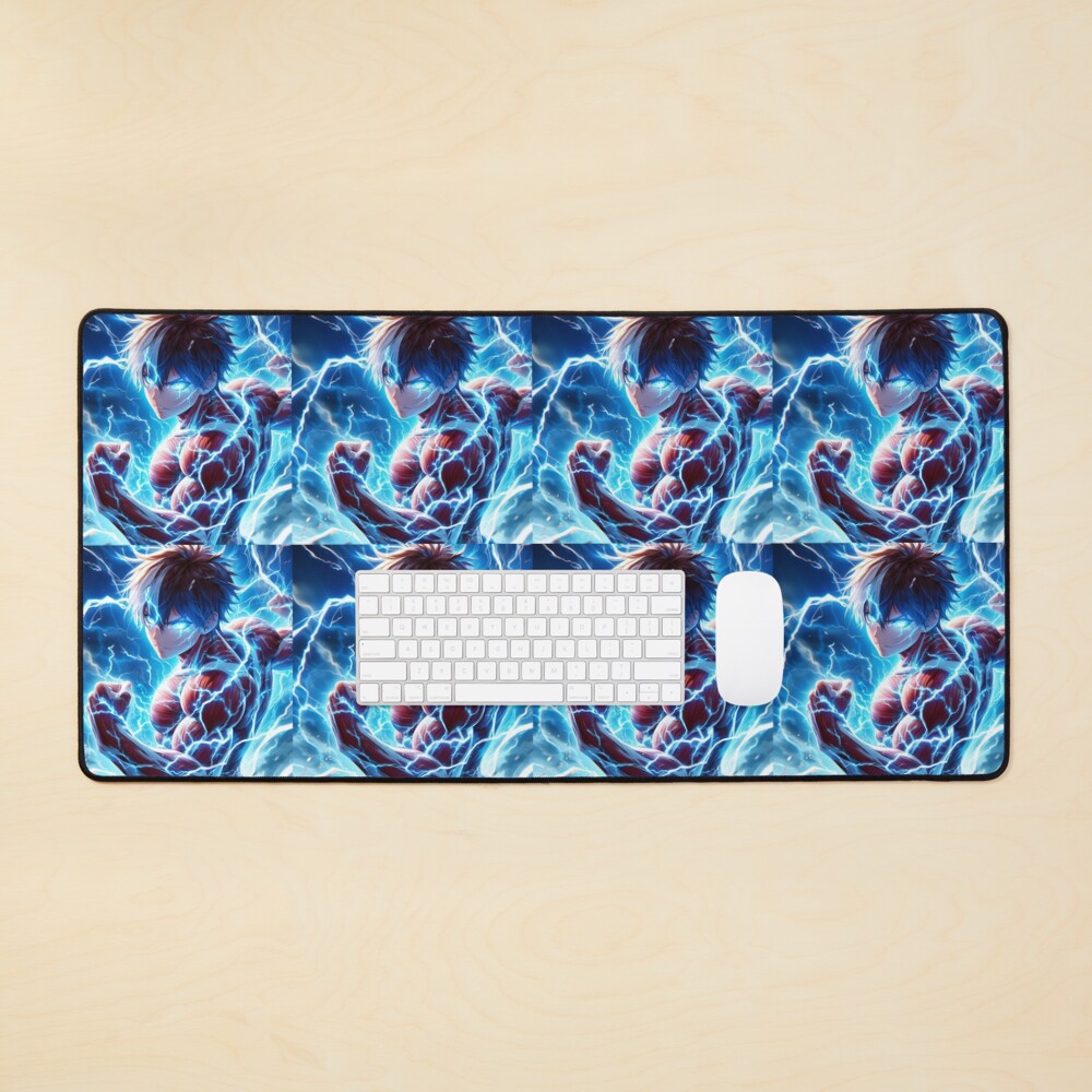 "Lightning Power Up Anime Design" Sticker for Sale by BrianSaysDesign ...