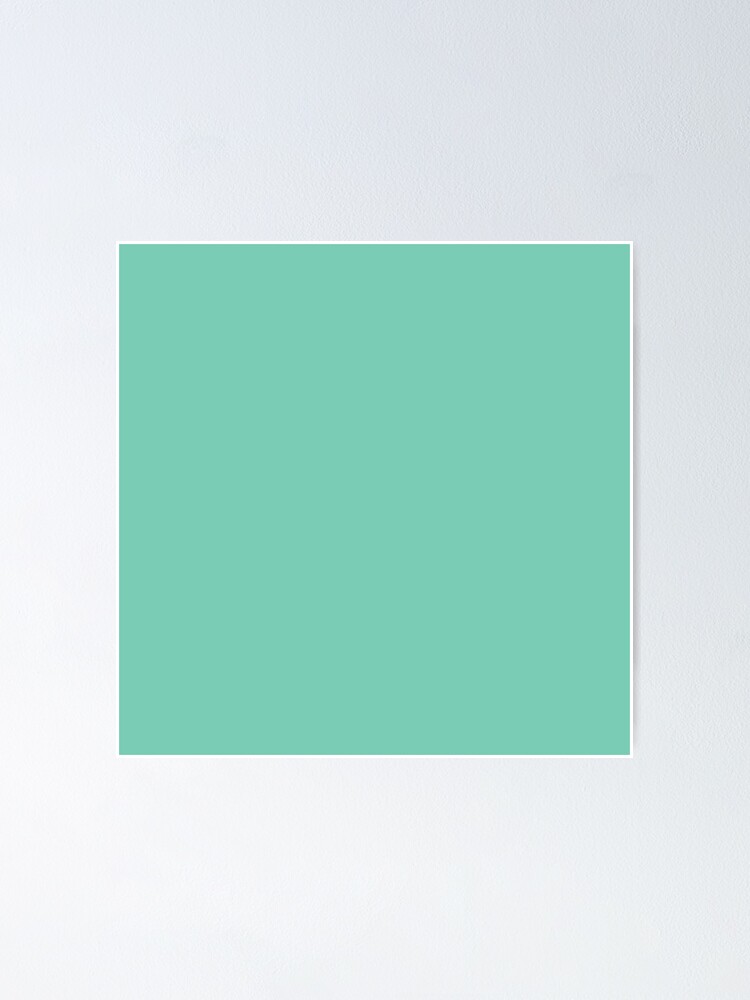 "Cheapest Solid Pale Blue Green Color" Poster by cheapest | Redbubble