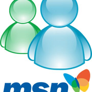 "Windows MSN Messenger " Sticker for Sale by downbad | Redbubble