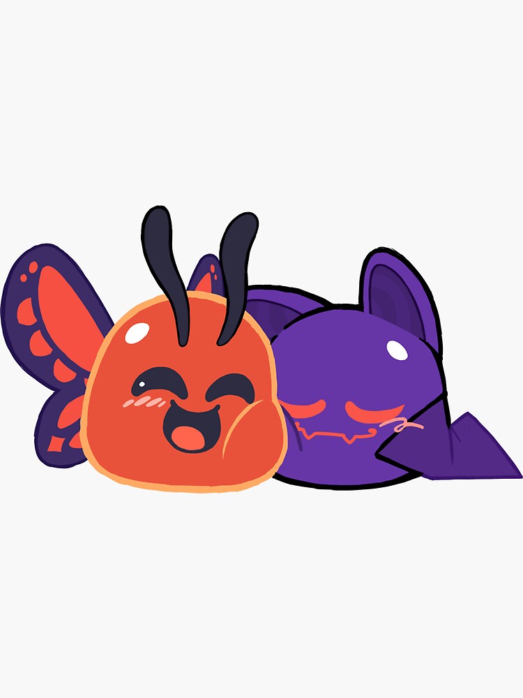 "Cuddling Batty & Butterfly " Sticker for Sale by RattosArtery | Redbubble