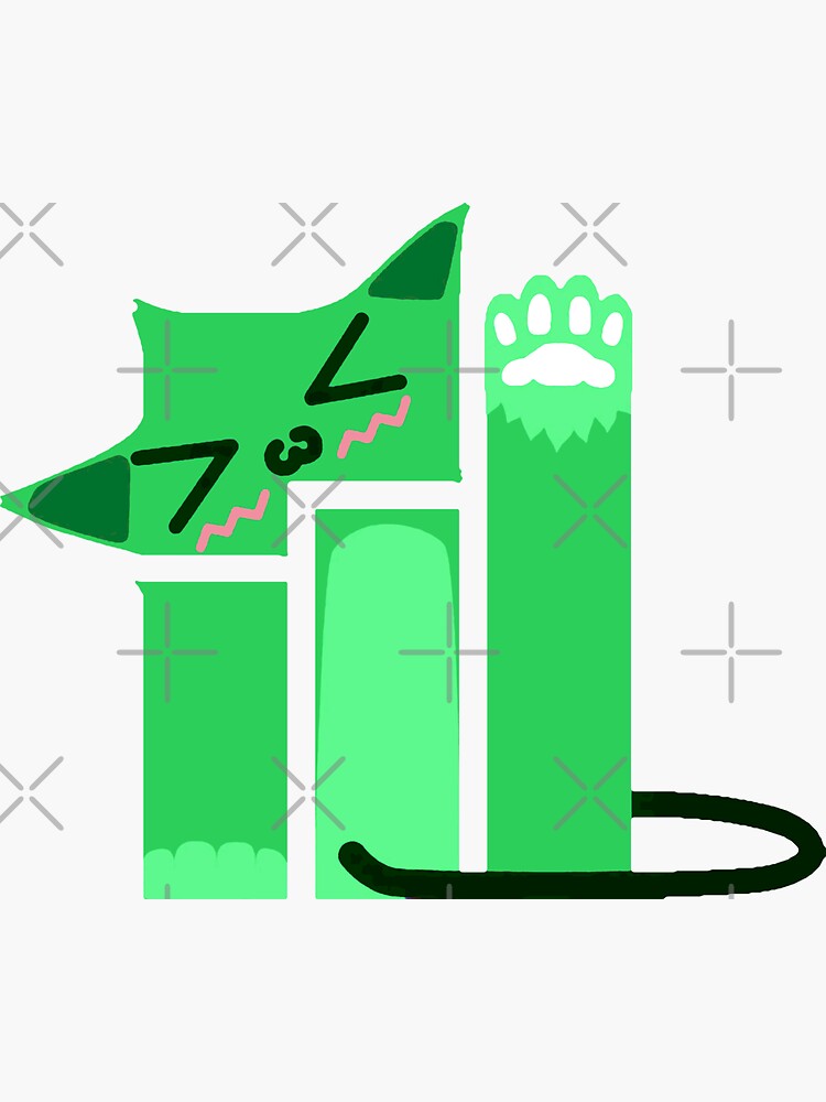 "Manjaro Linux OwO Neko Cat Ear Kawaii Logo ~ Technology" Sticker for ...