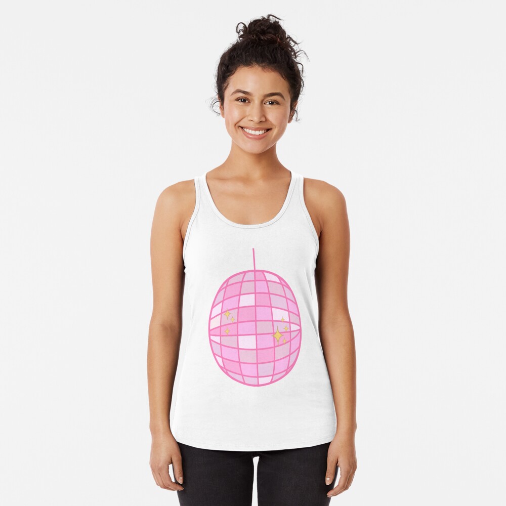 "Pink Mirrorball" Sticker for Sale by ashmacdigitals | Redbubble