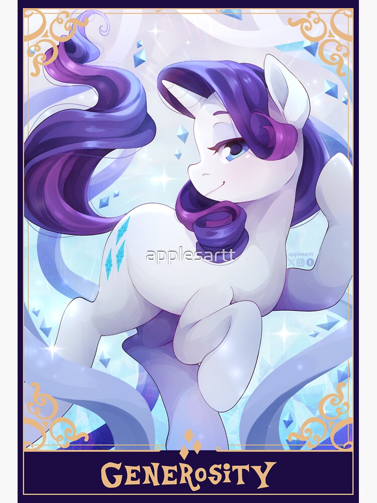 "Rarity Generosity Tarot" Sticker for Sale by applesartt | Redbubble