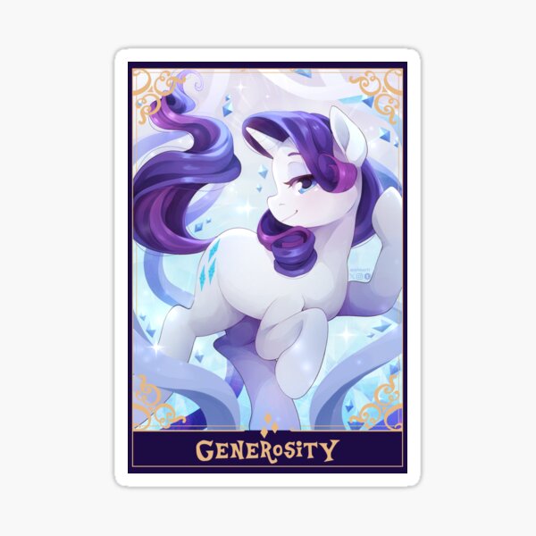 "Rarity Generosity Tarot" Sticker for Sale by applesartt | Redbubble