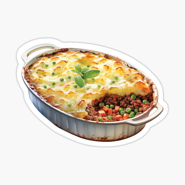 "Classic Shepherd Pie" Sticker for Sale by Alicia Chee | Redbubble