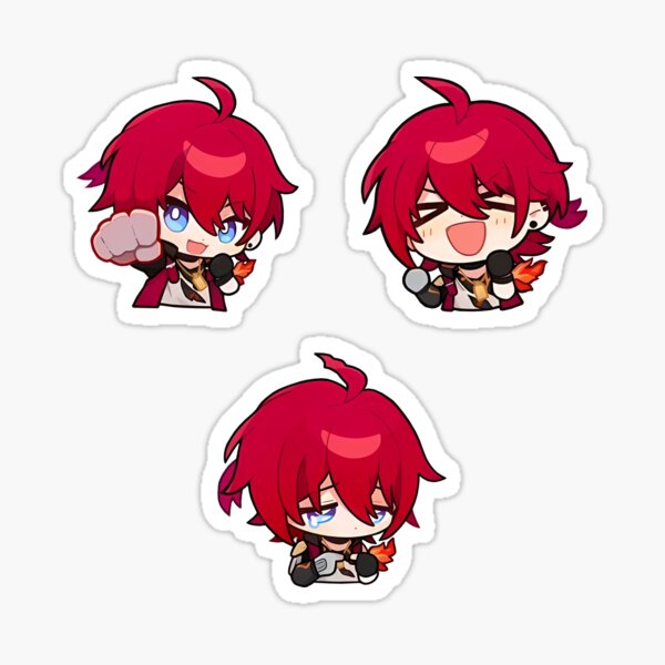 "Luka Honkai Star Rail Chibi Stickers Set" Sticker for Sale by dudu ...
