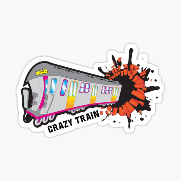 Crazy Train Stickers | Redbubble