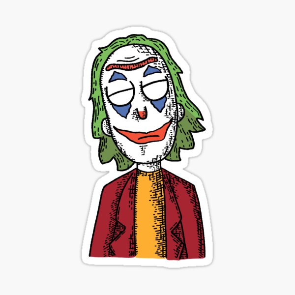"Rick Joker (III) Transparent Skin" Sticker by KevinRaw | Redbubble