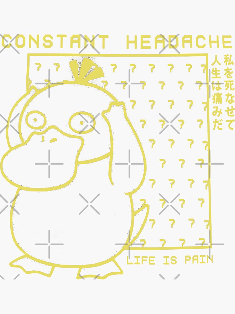 "headache" Sticker for Sale by DalinMike | Redbubble