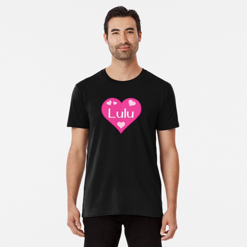 "Lulu Name Pink Heart " Sticker for Sale by jeallan | Redbubble
