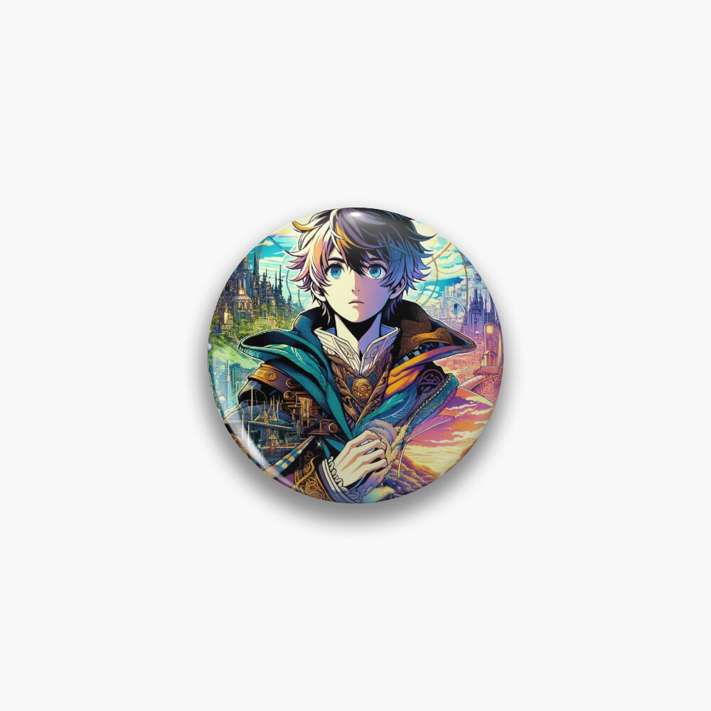 "Worlds Collide: The Isekai Traveler" Sticker for Sale by Amine ...