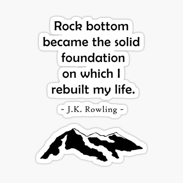 "Rock Bottom" Sticker for Sale by Shauna Kenworthy | Redbubble