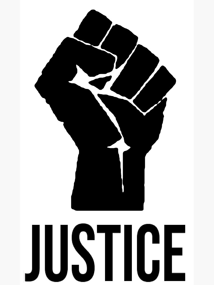 "Resist Raised Fist Justice" Sticker by Martstore | Redbubble