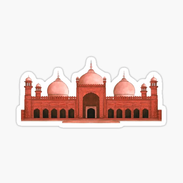 "Badshahi Masjid" Sticker for Sale by NurAliDesigns | Redbubble