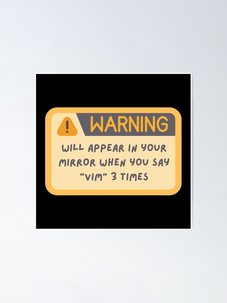 "Vim Neovim sticker" Poster for Sale by codepuns | Redbubble