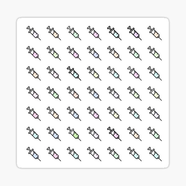 "Pastel needles" Sticker by Pastelblackbun | Redbubble