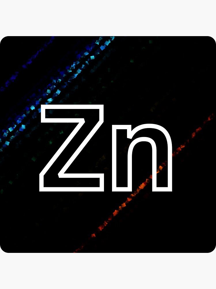 "Zinc Icon with Spectral Lines" Sticker for Sale by danielmntl | Redbubble