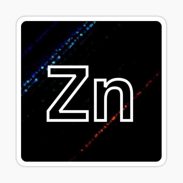 "Zinc Icon with Spectral Lines" Sticker for Sale by danielmntl | Redbubble