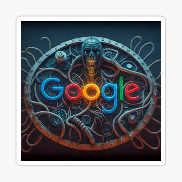 "Google Logo Design" Sticker for Sale by ScaryAI | Redbubble