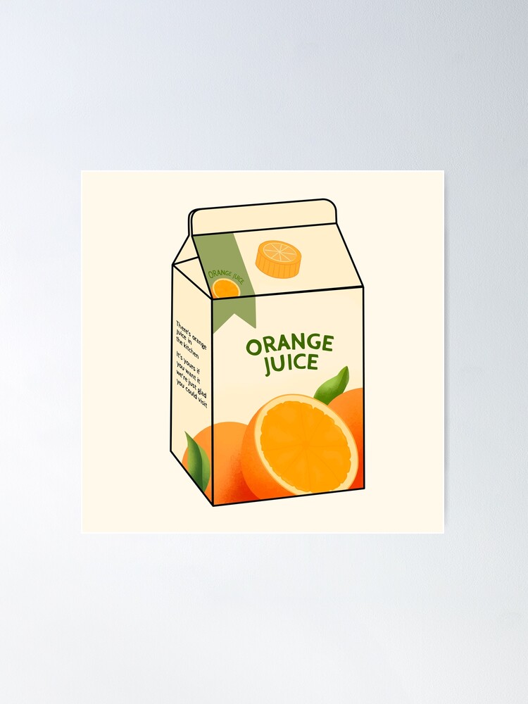 Blank Orange Juice Carton