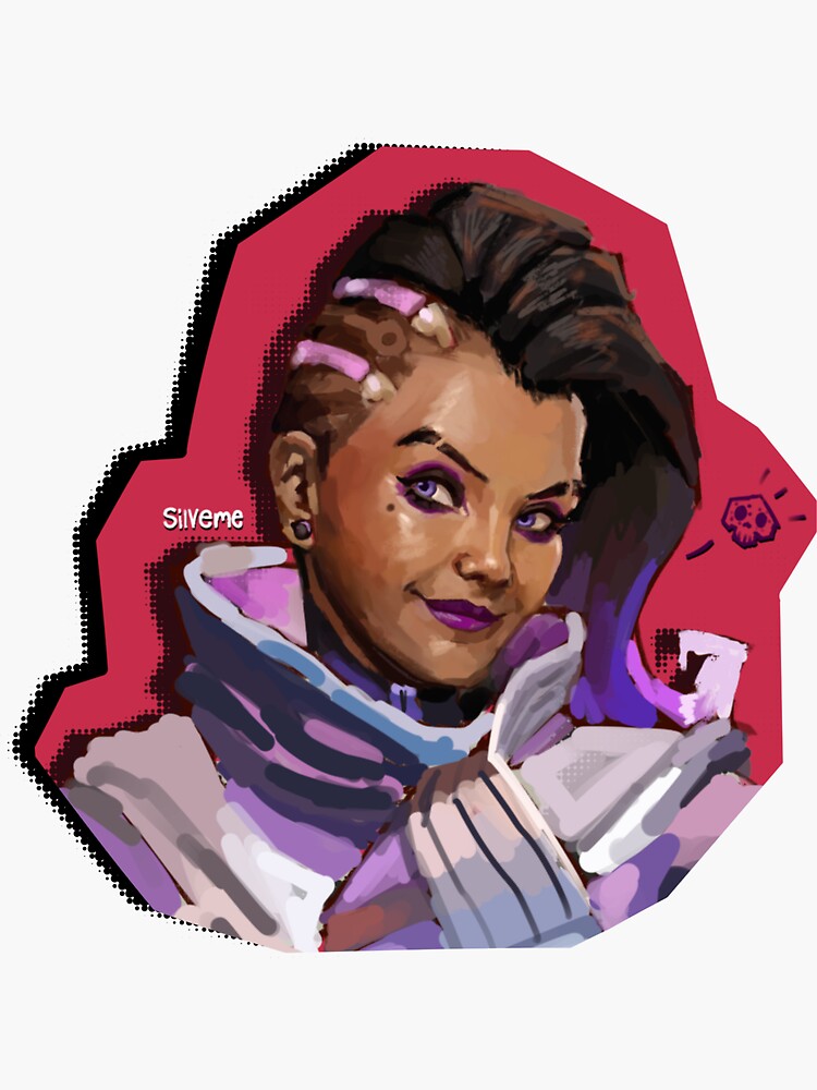 "Sombra portrait " Sticker for Sale by Silveme1 | Redbubble