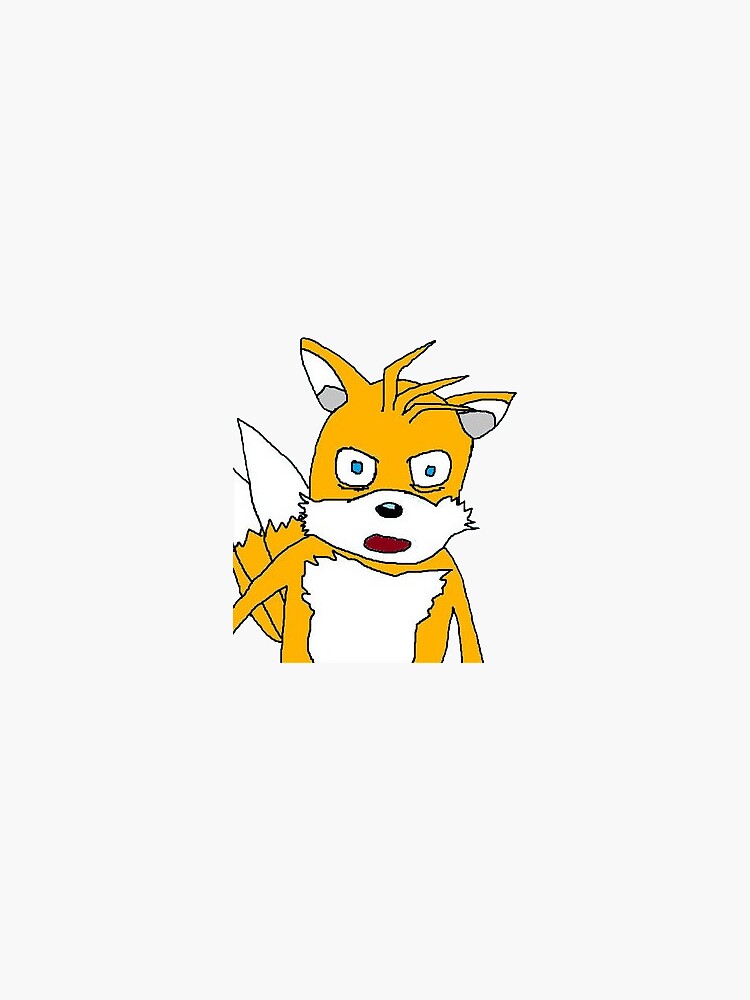 "tails gets trolled" Sticker for Sale by stolenmemes | Redbubble