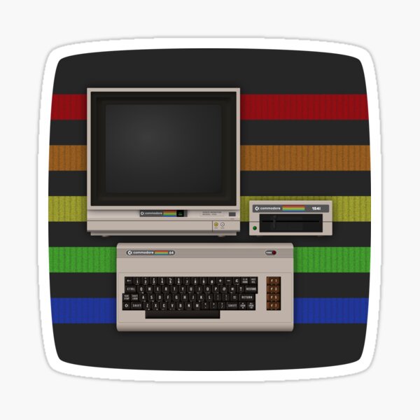 "Commodore 64 Classic Computer" Sticker for Sale by cafemaker | Redbubble