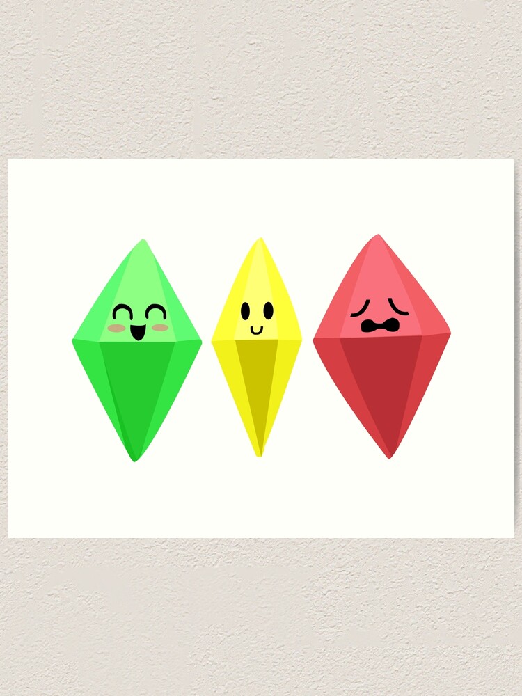 "Sims Plumbob" Art Print for Sale by trujayy | Redbubble