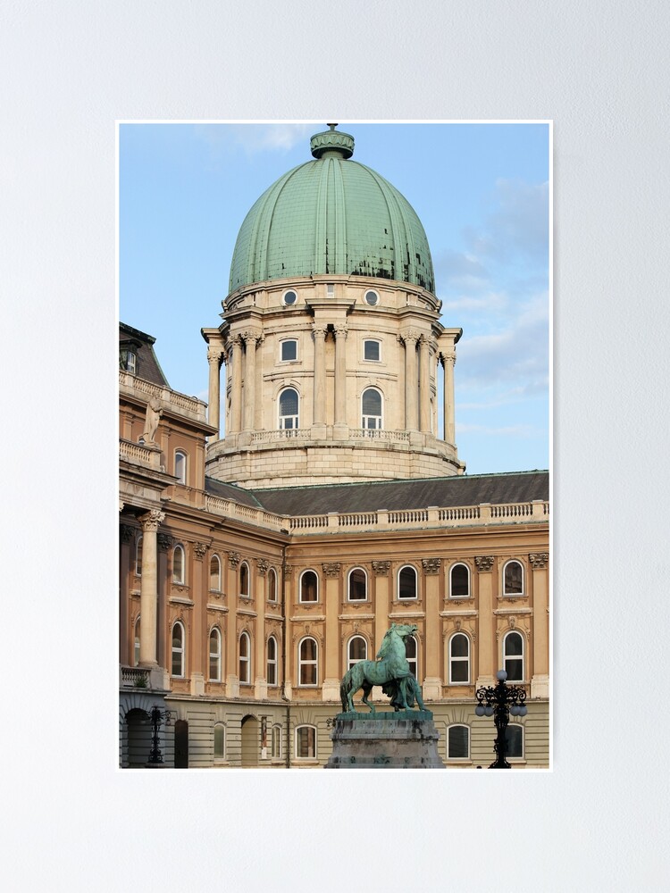 "Buda castle with horse statue Budapest Hungary" Poster by goceris ...