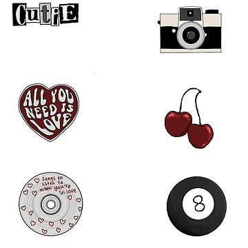 "Grunge sticker pack" Sticker for Sale by ArtByZazu | Redbubble