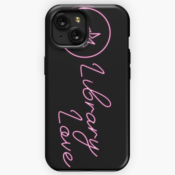 "ALIA Library Love Neon Pink Design for Phone Cases" iPhone Case for ...