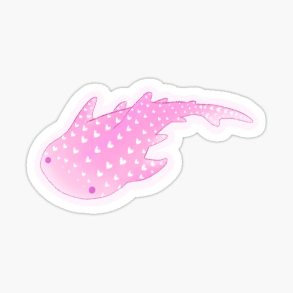 "Pink Whale Shark" Sticker for Sale by Creative Chaoticsss | Redbubble