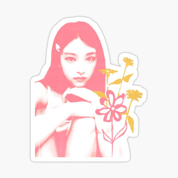 "Haerin New Jeans" Sticker by altervalen | Redbubble